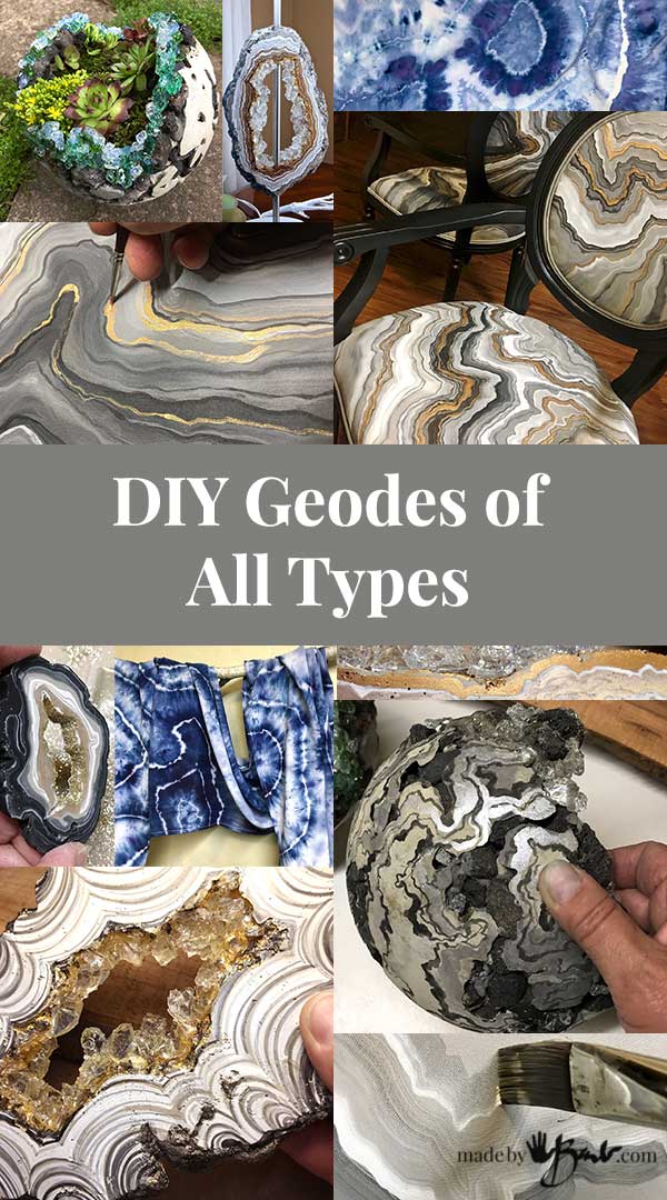 DIY Geodes of all Types - Made By Barb - many projects realistic designs