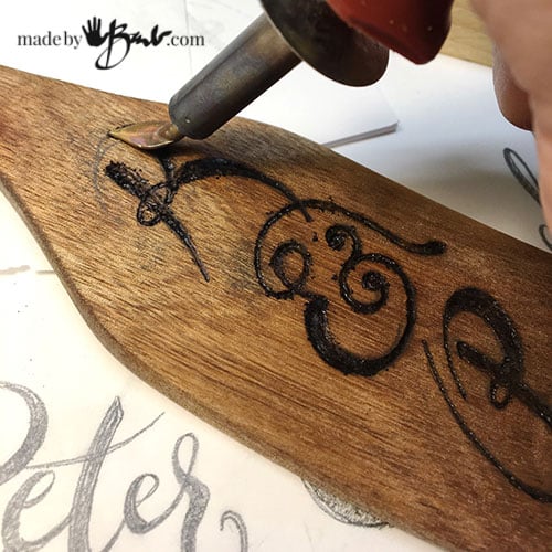 Custom Wood Burning Cutting Board - Made By Barb - easy make design