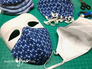 DIY Fitted Face Mask - Made By Barb - free pattern designed to fit well