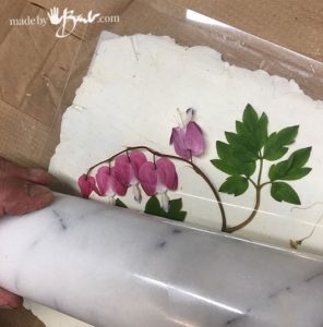 Botanical Relief Casting in Plaster - Made By Barb - easy nature designing
