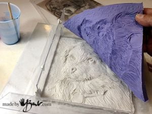 Make you own Relief Mold for Concrete - MadeByBarb - easy quick