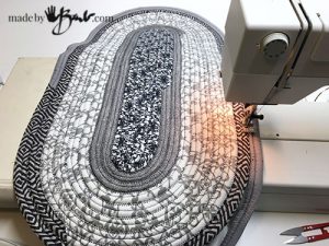 Strip Rugs 'Jelly-Roll Style' - Made By Barb - easy pieced handmade rugs