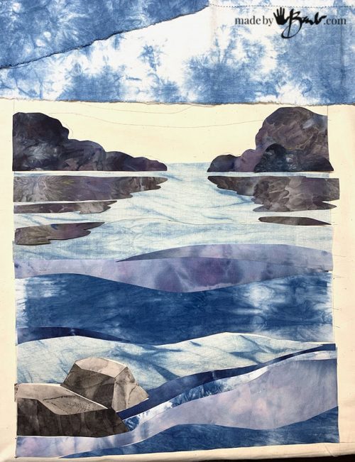 How to Design a Simple Art Quilt - Made By Barb - applique method