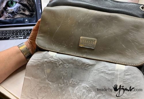 DIY Painted Cat Leather Purse - Made By Barb - Angelus custom