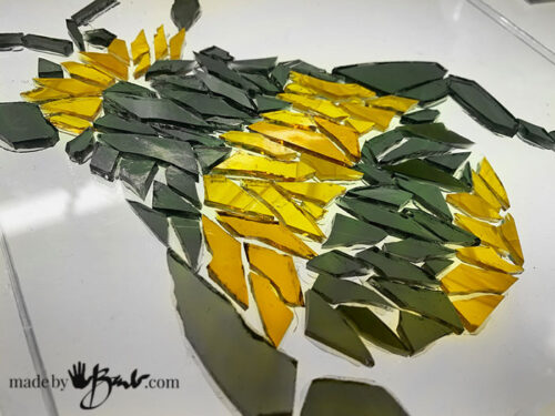 How to Make Glass on Glass Mosaics - Made By Barb - tutorial