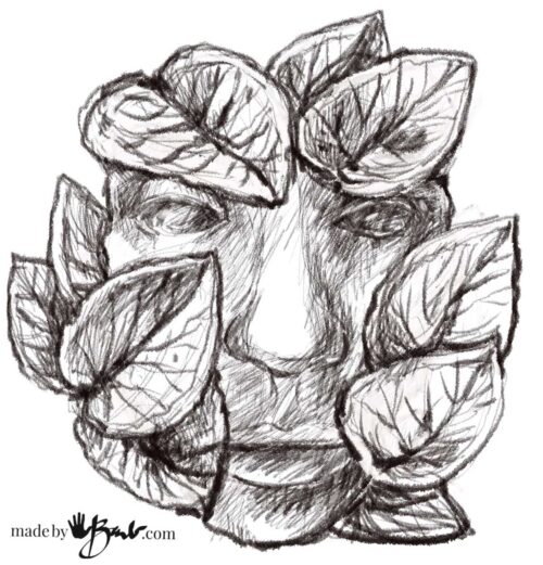 How to Design a Concrete 'Green Man' - Made By Barb - instruction