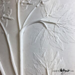 Botanical Relief Casting in Plaster - Made By Barb - nature design