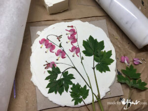 Botanical Relief Casting in Plaster - Made By Barb - nature design