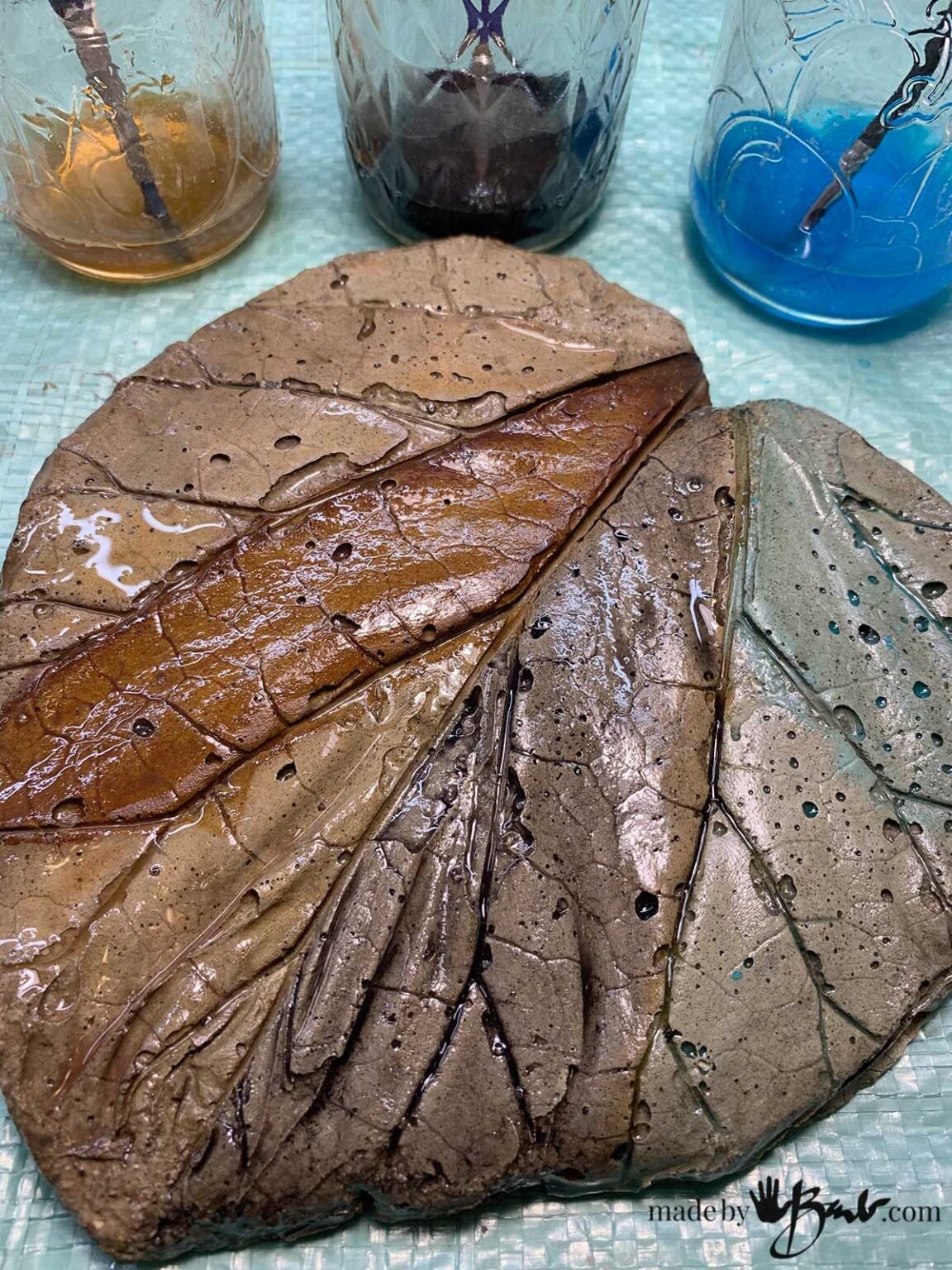 How to Colour Concrete with Homemade Acid Stain - Madebybarb