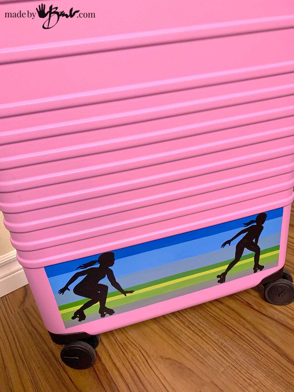 How to Custom Paint your own Luggage - Made By Barb - suitcase