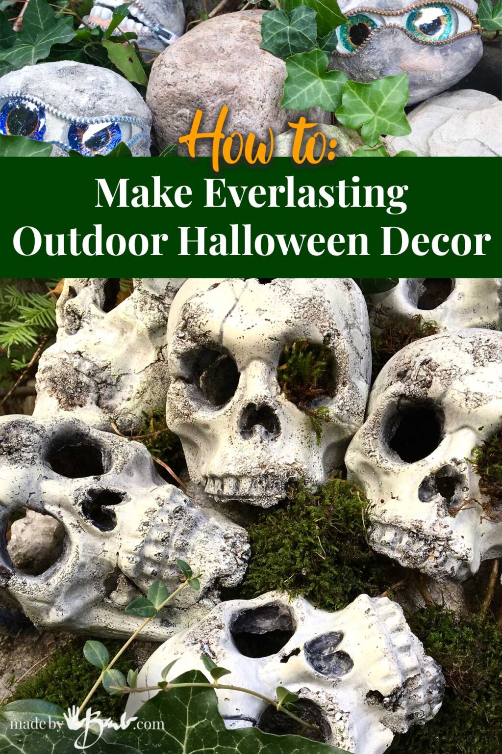 How to make Everlasting Outdoor Halloween Decor - Made By Barb
