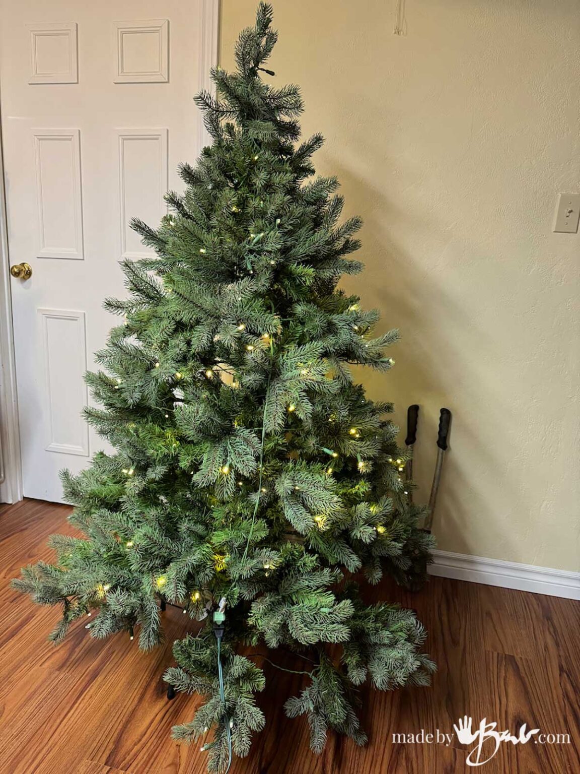 Realistic Slim Christmas Tree UpCycle - Made By Barb