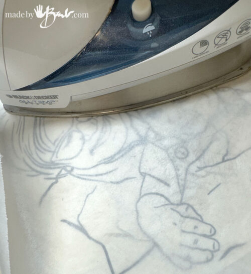 How to Print Drawings on Cotton Fabric - Made By Barb - at home
