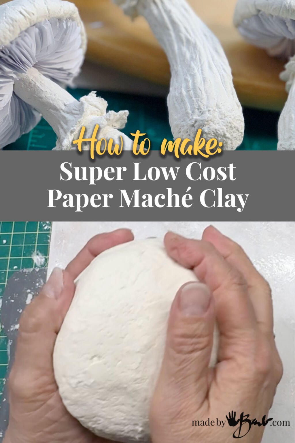How to Make Paper Maché Clay (Super Low Cost) - Made By Barb