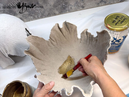 How to Make Easy Draped Concrete Bowls - MadeByBarb - cement