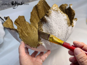 How to Make Easy Draped Concrete Bowls - MadeByBarb - cement