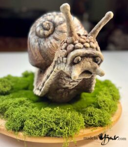 Sculpt a Snail with Cement Paper Clay - Made By Barb