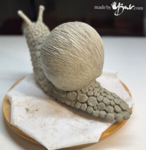 Sculpt a Snail with Cement Paper Clay - Made By Barb