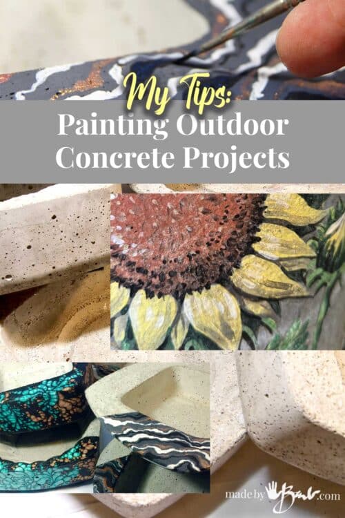 My Tips; Painting Outdoor Concrete Projects - Made By Barb