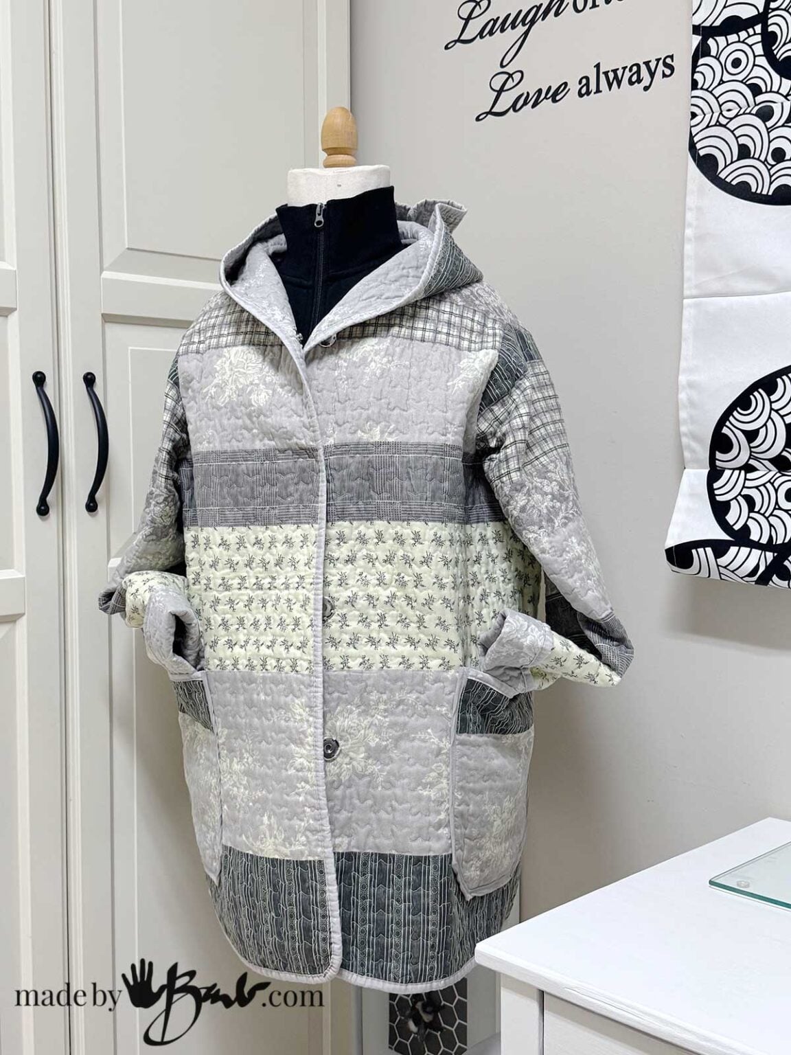 How to Make a Jacket From a Vintage Quilt - Made By Barb - easy!
