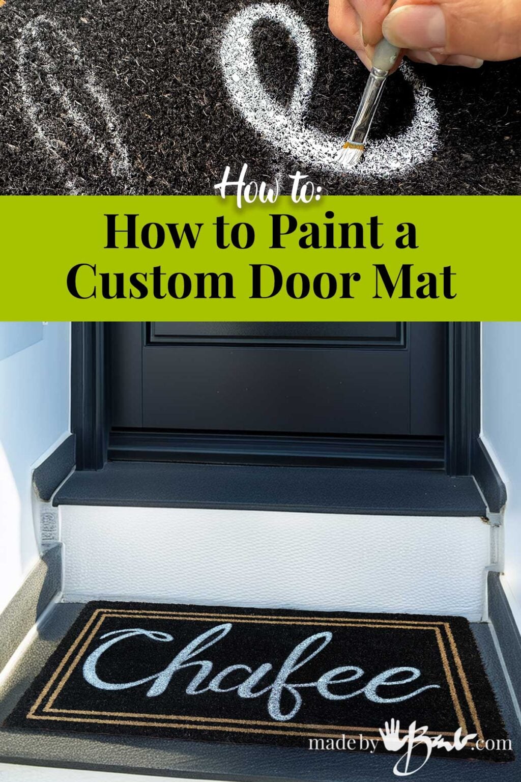 How to Paint a Custom Door Mat (Easy DIY Tutorial!) madebybarb
